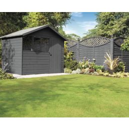 Ronseal Fence Life Plus 9Ltr Charcoal Grey Shed & Fence Paint - Screwfix