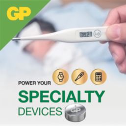 GP Batteries LR44 1.5V Button Cell Alkaline Batteries 2 Pack - Screwfix