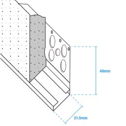 External Bellcast Bead 20mm x 3m 5 Pack - Screwfix
