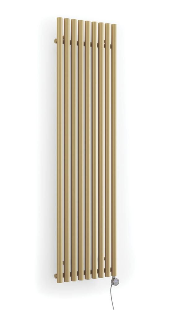 Terma Rolo Wall-Mounted Smart Designer Radiator Brass 1000W | Electric ...