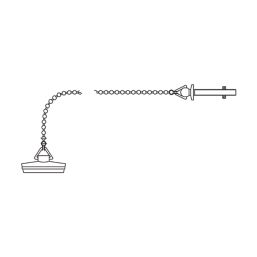 Flomasta Plug & Chain 12" - Screwfix