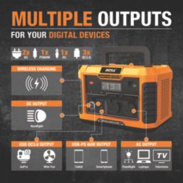 IMPAX DISCOVERY 1000W Portable Power Station 933Wh - Screwfix