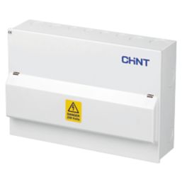 Chint NX3 16-Module 8-Way Populated Dual RCD Consumer Unit - Screwfix