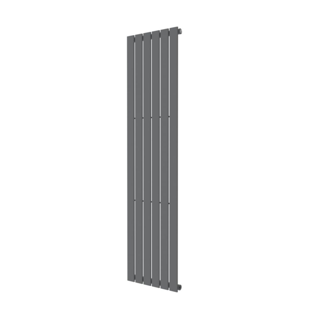 Flomasta 1800mm x 452mm 2598BTU Anthracite Vertical Designer Radiator ...