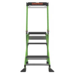 Little Giant Fibreglass 3 Step 660mm Folding Step Stool - Screwfix
