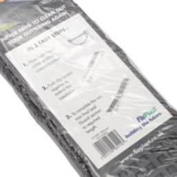 FloPlast Gutter Guards Black 100-115mm x 500mm 10 Pack - Screwfix