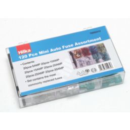 Hilka Pro-Craft Mini Blade Fuses 120 Pieces - Screwfix