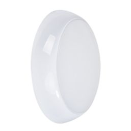 LAP Quiritis Indoor Round LED Bulkhead White 10W 1200lm - Screwfix