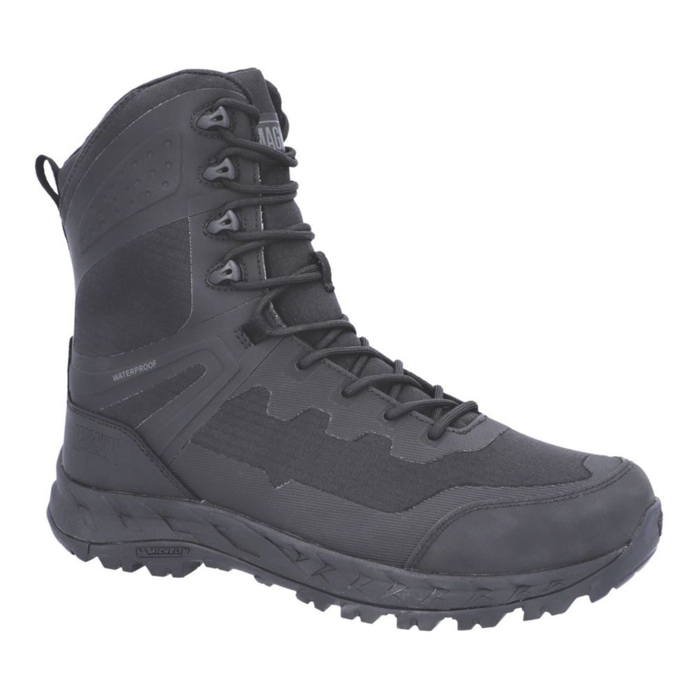 Magnum Ultima Pro 8.0 WP Side-Zip Uniform Size 7 Black Waterproof ...