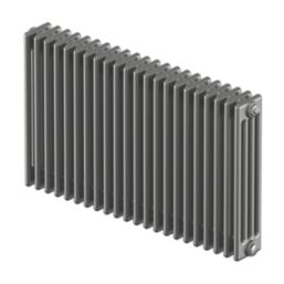 Acova 600mm x 1042mm 5990BTU Silver Horizontal 4 Column Radiator - Screwfix