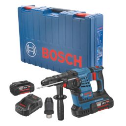 Bosch GBH 36VF-LI Plus 4.6kg 36V 2 x 6.0Ah Li-Ion Coolpack Cordless SDS Plus Rotary Hammer with ...