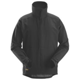 Snickers 1205 Soft Shell Jacket Black 2X Large 52" Chest - Screwfix