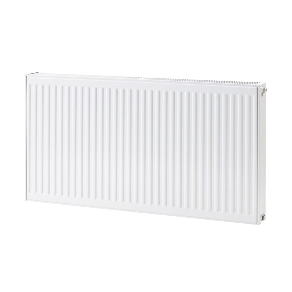 Flomasta 600mm x 1200mm 6998BTU White Type 22 Convector Radiator - Screwfix