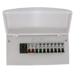 MK Sentry 12-Module 7-Way Populated High Integrity Main Switch Consumer Unit with SPD - Screwfix