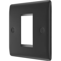 British General Nexus Metal 1-Module Modular Faceplate Matt Black ...