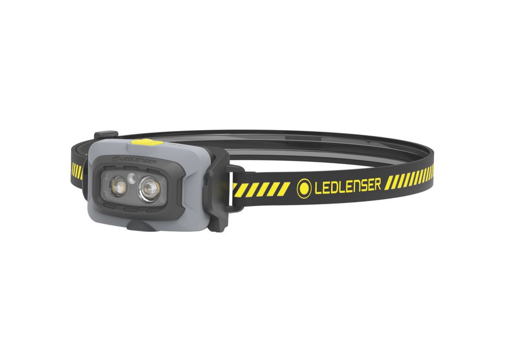 LEDlenser HF4R Work Rechargeable LED Head Torch Black/Yellow 130lm ...