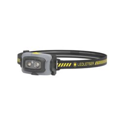 LEDlenser HF4R Work Rechargeable LED Head Torch Black/Yellow 130lm ...