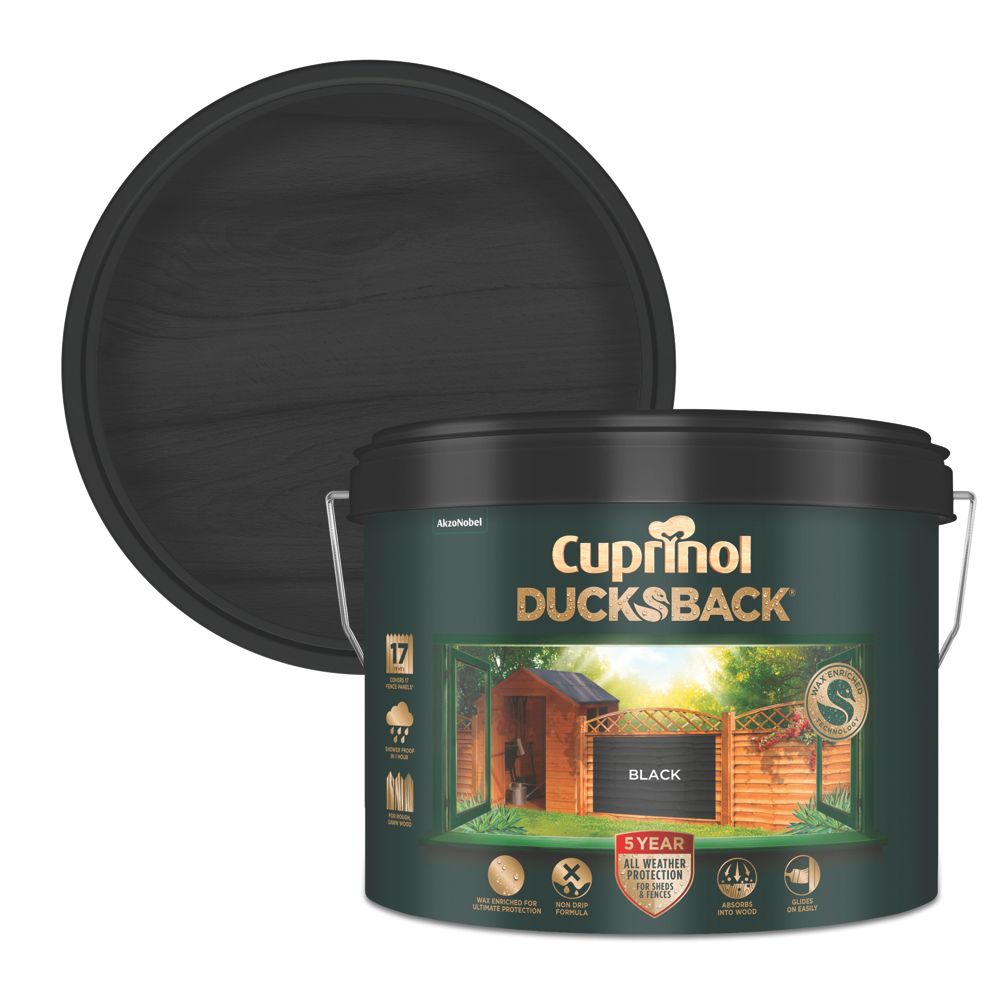 Cuprinol black fence paint store