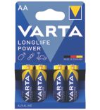 Varta Longlife Power 9V Alkaline High Energy Batteries 4 Pack Screwfix