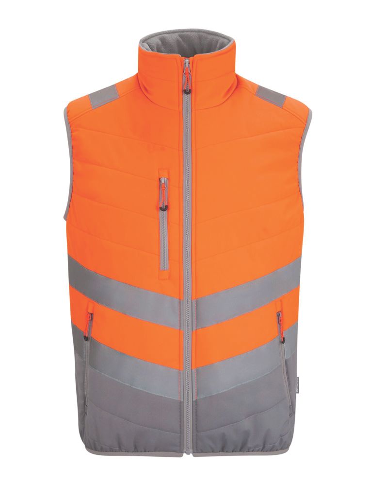 Regatta Hi-Vis Two-Tone Thermal Bodywarmer Orange Large 47.2" Chest ...
