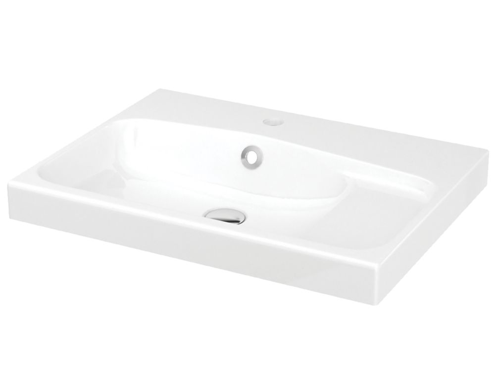 Mila Basin 1 Tap Hole 604mm - Screwfix