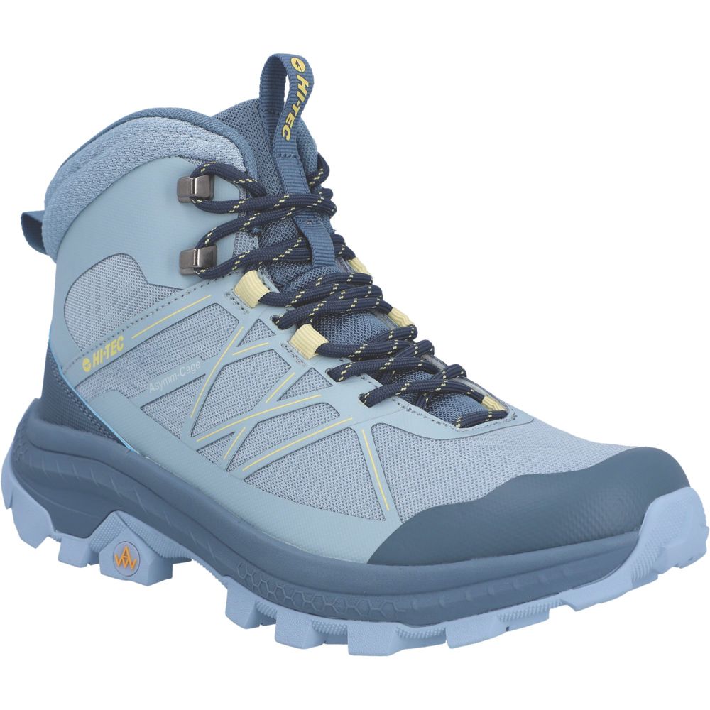 Hi-Tec Infuse Mid Size 4 Womens Blue Waterproof Non Safety Work Boots ...