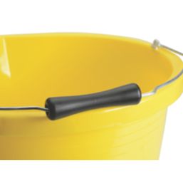 Red Gorilla Polyethylene Bucket Yellow 15Ltr - Screwfix