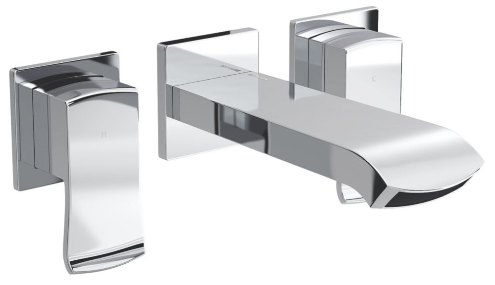 Bristan Descent Wall-Mounted Basin Mixer Tap | Basin Taps | Screwfix.com