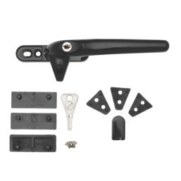 Mila RM Cockspur Right-Handed Window Handle Black - Screwfix