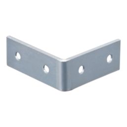 Essentials Angle Bracket Silver 50mm x 50mm x 20mm - Screwfix