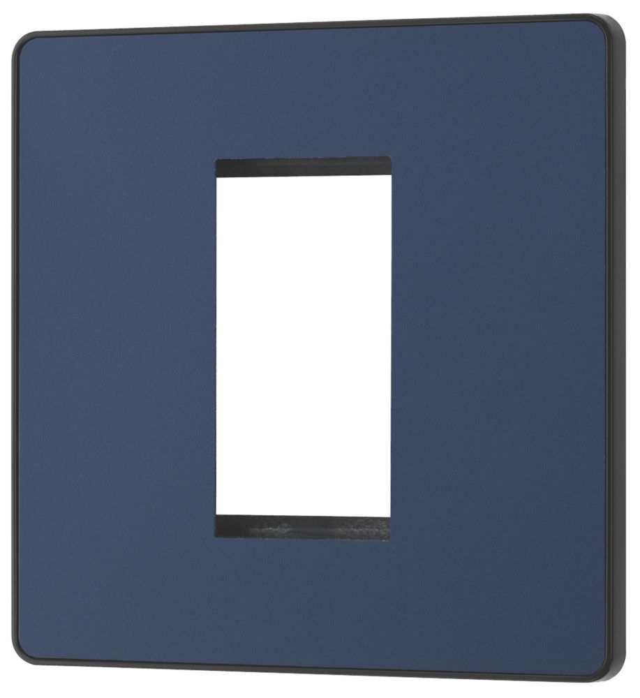 British General Evolve 1-Module Modular Faceplate Blue - Screwfix