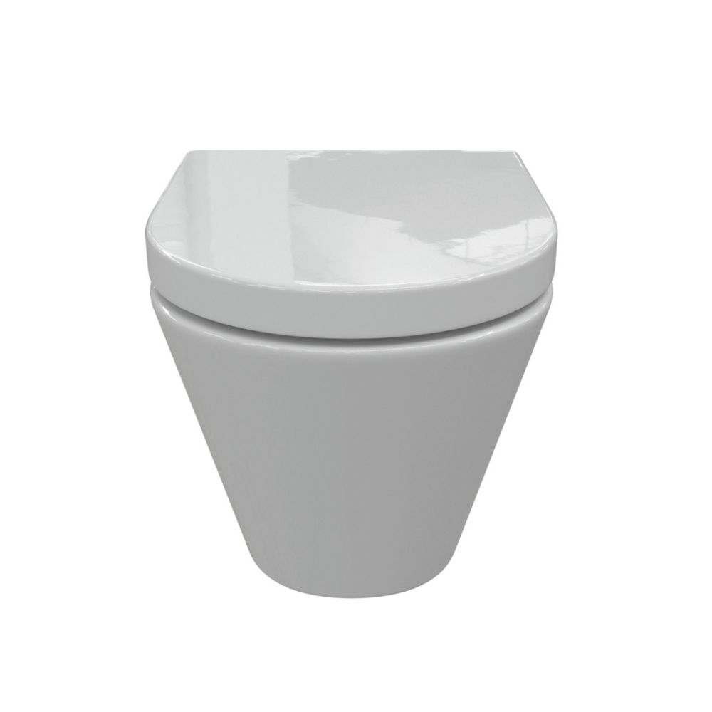 Colorado Soft-Close Rimless Wall-Hung Toilet - Screwfix