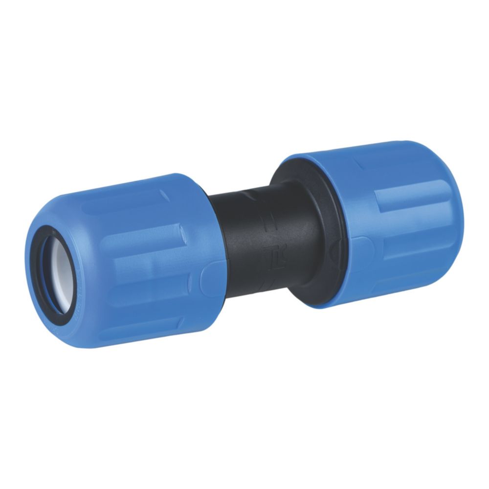 Flomasta MDPE Coupler 25mm x 25mm - Screwfix