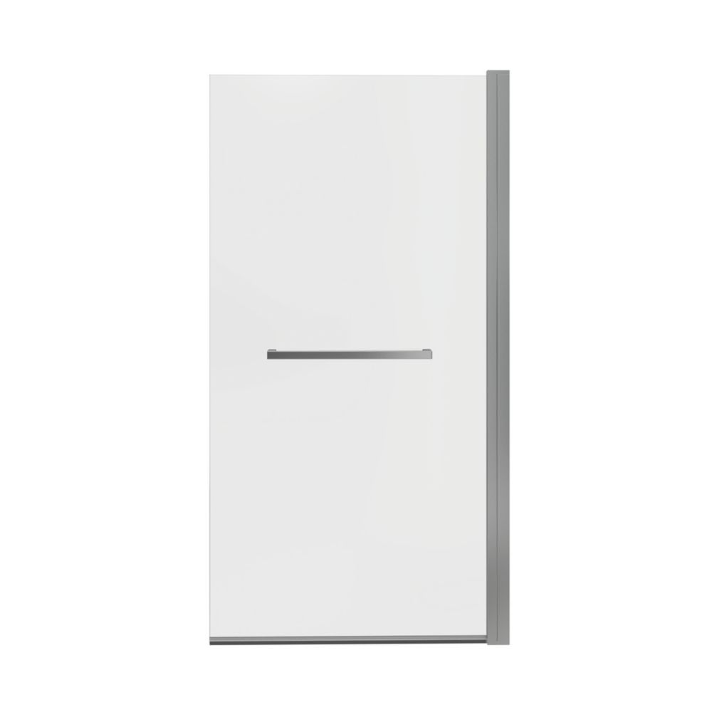 Semi-Framed Chrome Bath Screen Reversible 800mm x 1500mm - Screwfix