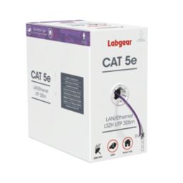 Labgear Cat 5e Purple LSZH 4-Pair 8-Core Unshielded Ethernet Cable 305m ...