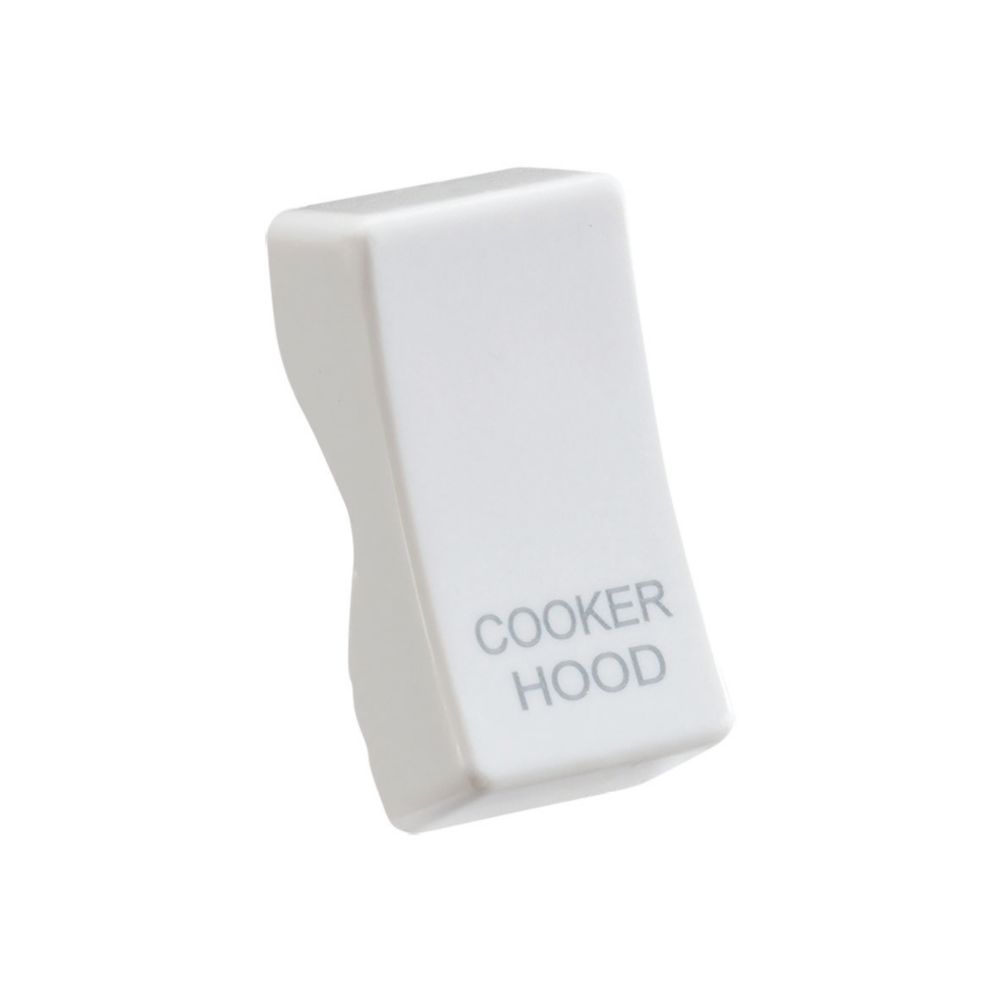 Knightsbridge 'COOKER HOOD' Switch Cover White - Screwfix