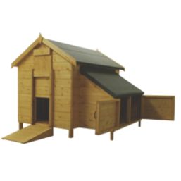 Shire 4' x 4' (Nominal) Tongue & Groove Timber Chicken Coop - Screwfix