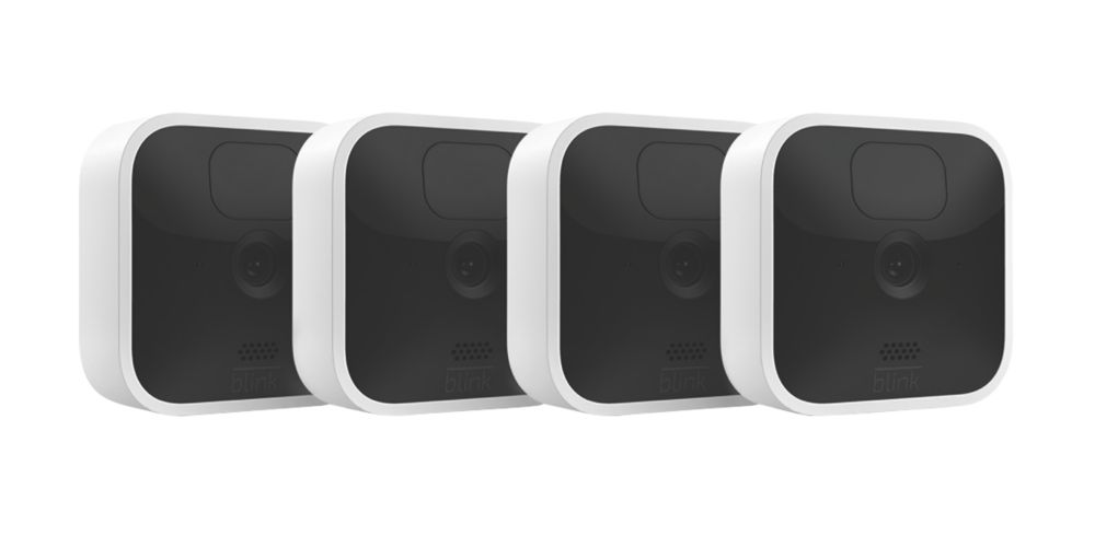 Blink Indoor White Wireless Smart Camera Kit & 4 1080p Indoor Cameras ...