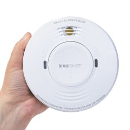 Firechief FSM10W Mains Interlinked Smoke Alarm - Screwfix