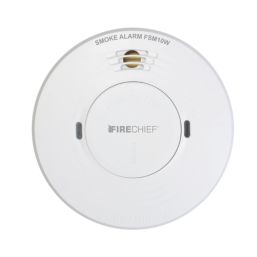 Firechief FSM10W Mains Interlinked Smoke Alarm - Screwfix