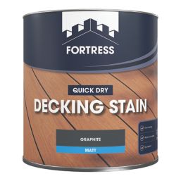 Fortress 2.5Ltr Graphite Anti Slip Decking Stain - Screwfix