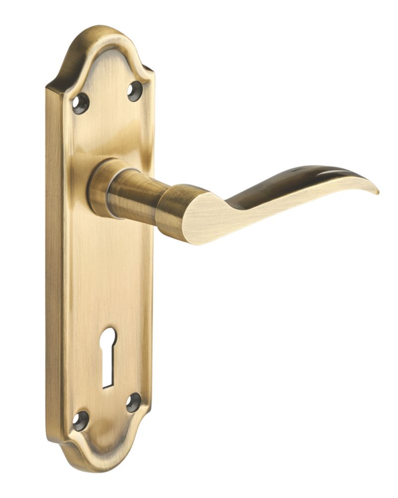Designer Levers Kennington Fire Rated Lever Lock Door Handle Pair ...