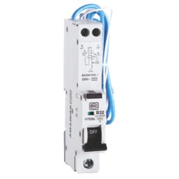 MK Sentry 32A 30mA SP Type B RCBO - Screwfix
