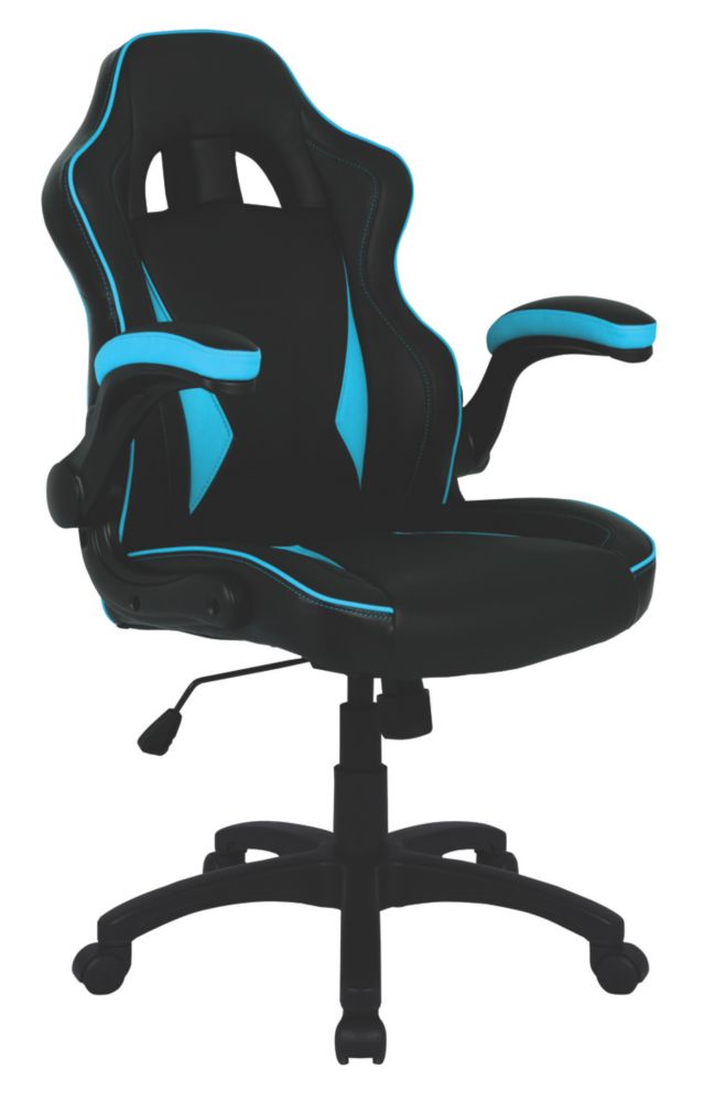 Nautilus Designs Predator High Back Executive Gaming Chair Black/Blue ...