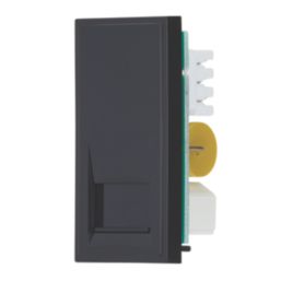 Contactum Media Modular Master Telephone Socket Black - Screwfix