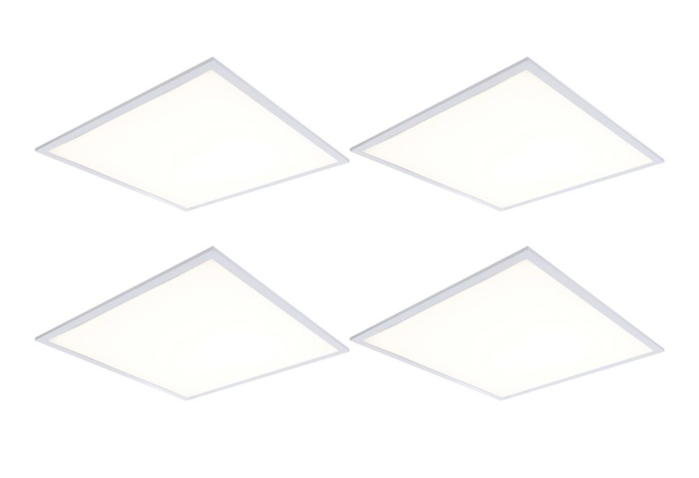 4lite Kithara Square 600mm x 600mm LED Backlit Panels White 33W 3300lm ...