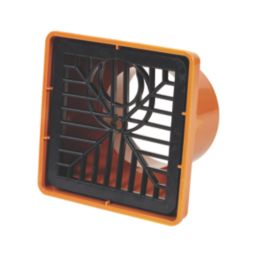 FloPlast Press-Fit Square Grid Hopper 110mm - Screwfix