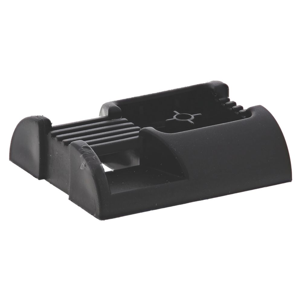 Spit Pulsa Clip-Elec Cable Tie Bases Black 37mm x 32mm 100 Pack - Screwfix