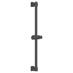 Grohe Vitalio Universal Shower Riser Rail Matt Black 620mm - Screwfix