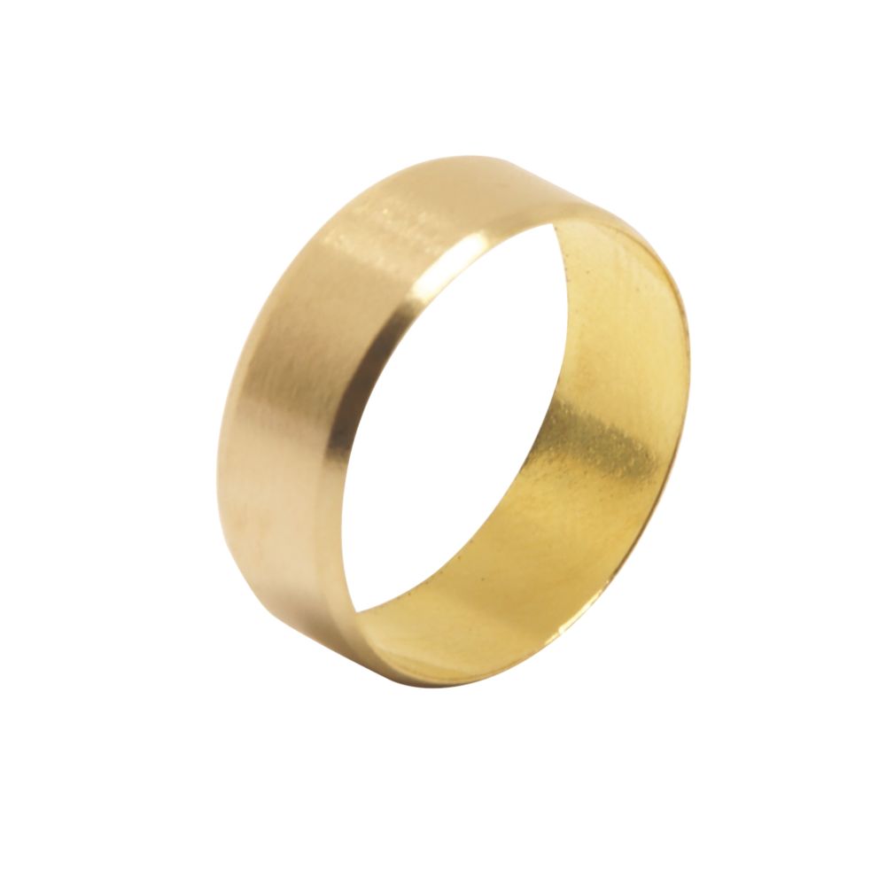 Pegler PX103 Brass Compression Olives 15mm 10 Pack - Screwfix